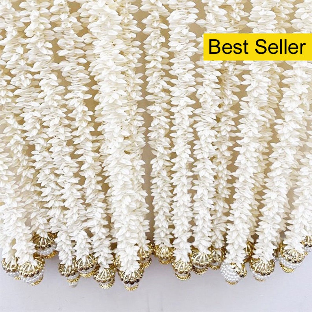 Pack of 40,50,100 Scented Jasmine Flower Garland for Wedding Decoration ...