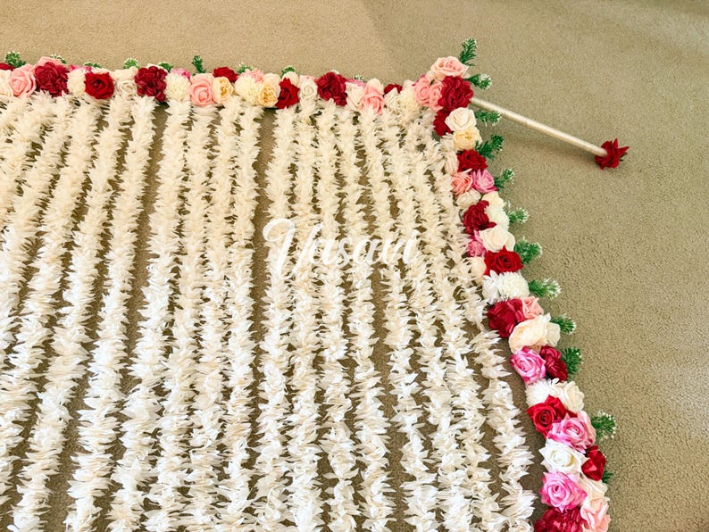 5 Ft X 6 Ft Phoolon Ki Chadar for Indian Wedding Bridal Entry, Flower ...