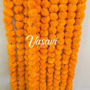 Pack of 20,25,50,100- 8 Ft Long, Yellow, White, Orange Marigold Flower ...