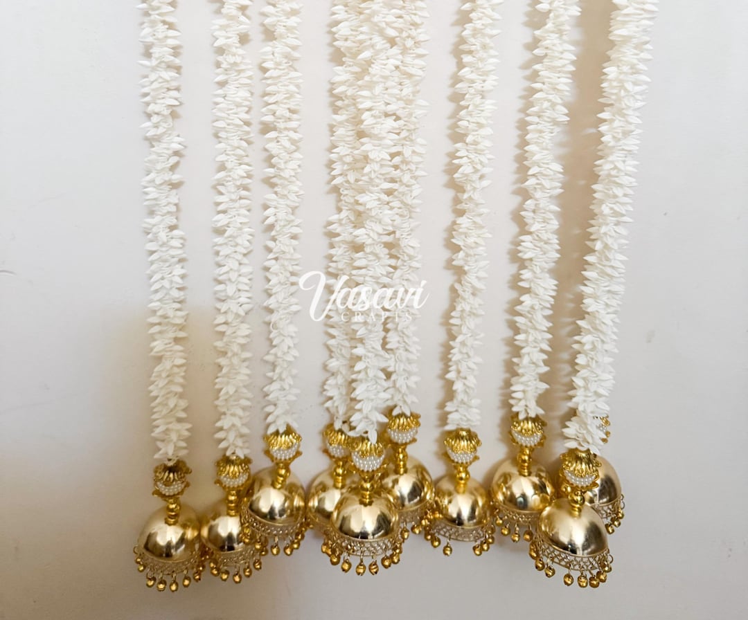 Pack of 10 Scented Jasmine Flower Garland for Wedding Decoration With ...