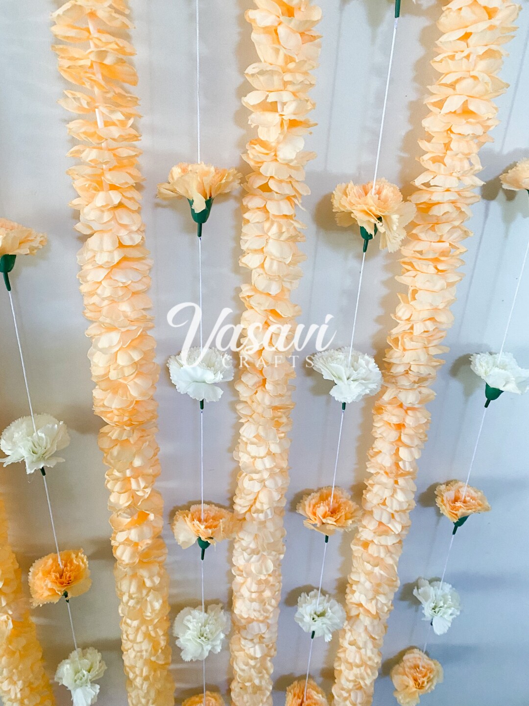 Pack of 30,40, 50, 60, 80, 100, 200 Peach, Ivory Carnation Flowers ...