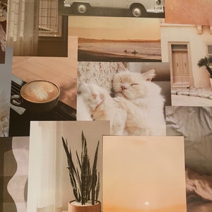 COZY AND CREAM Collage Kit // Wall Collage - Etsy UK