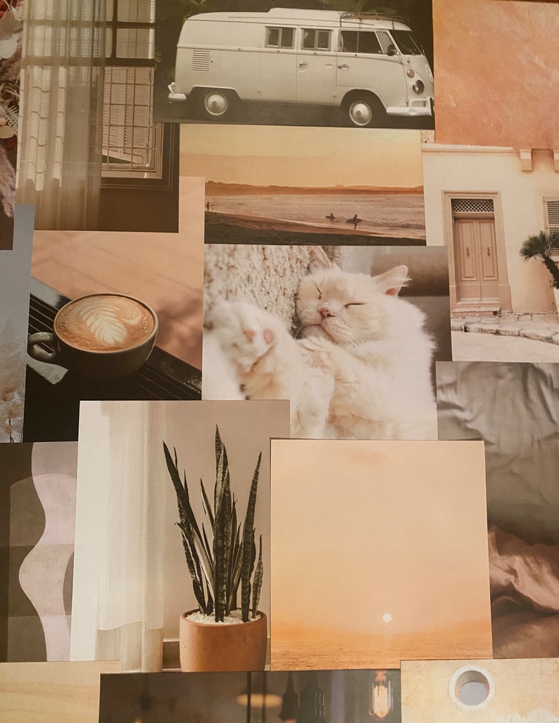 COZY AND CREAM Collage Kit // Wall Collage - Etsy