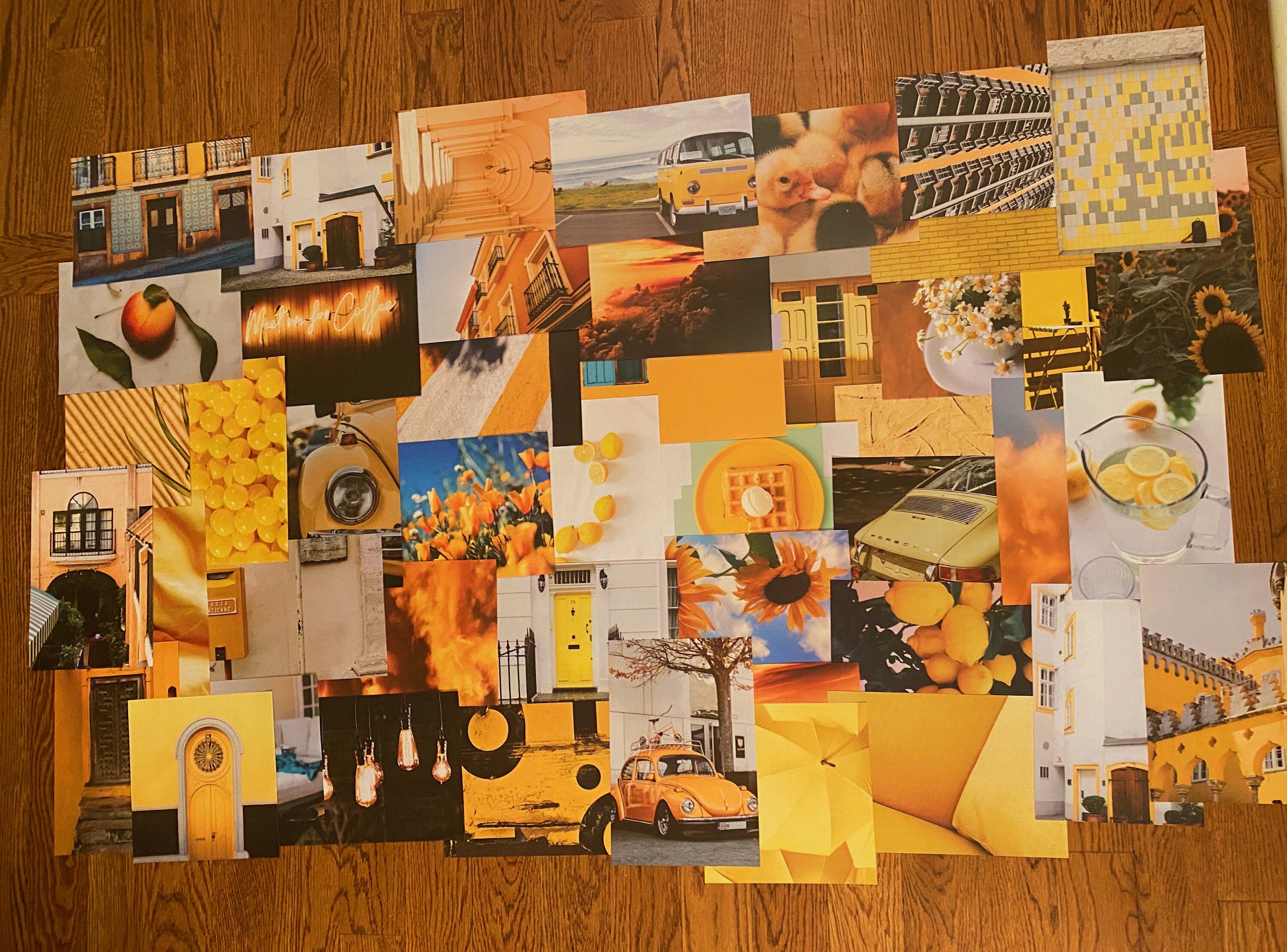 YELLOW Collage // Wall Collage | Etsy