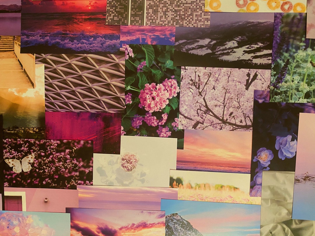 PURPLE Collage // Wall Collage - Etsy