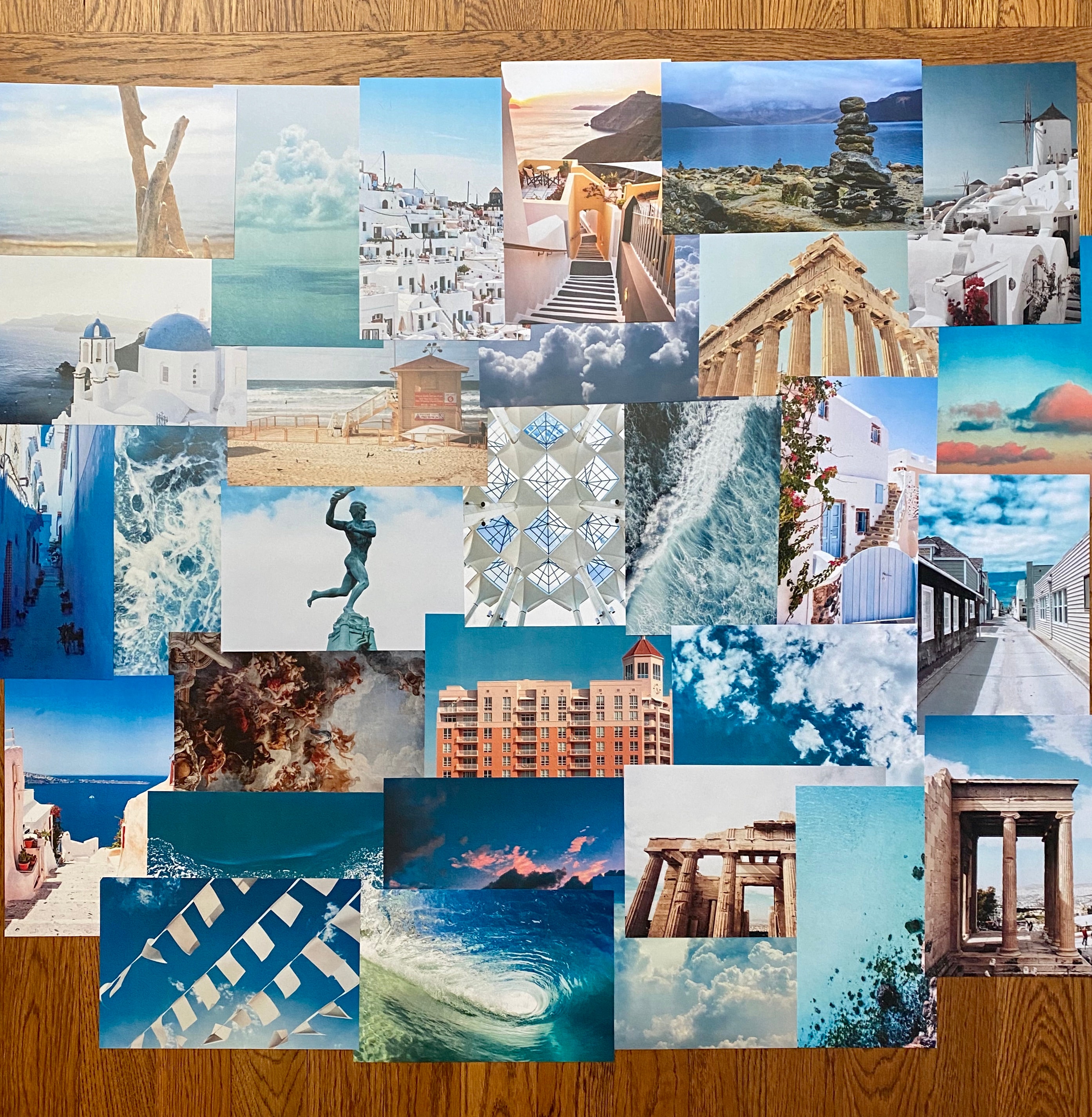 GREECE Wall Collage // Collage Kit | Etsy
