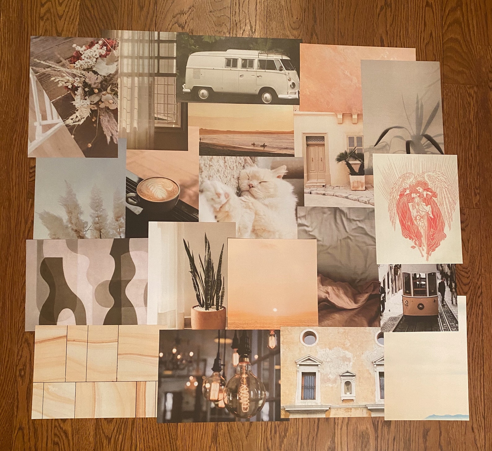 COZY AND CREAM Collage Kit // Wall Collage - Etsy