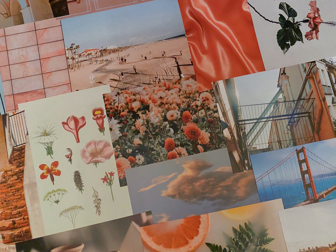 BLUSH NEUTRALS Collage Kit // Wall Collage - Etsy