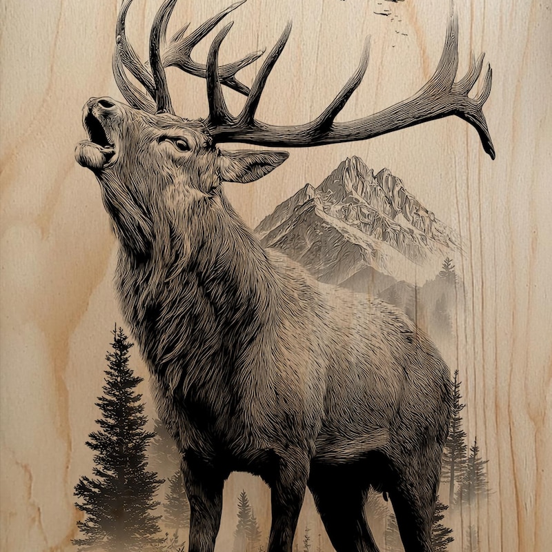 Stag Laser Files - Etsy