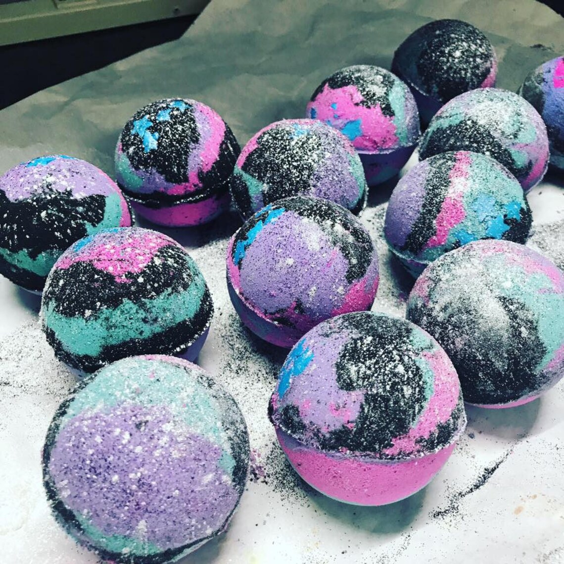 Galaxy Bath Bomb Handmade Handcrafted All Natural Bath - Etsy