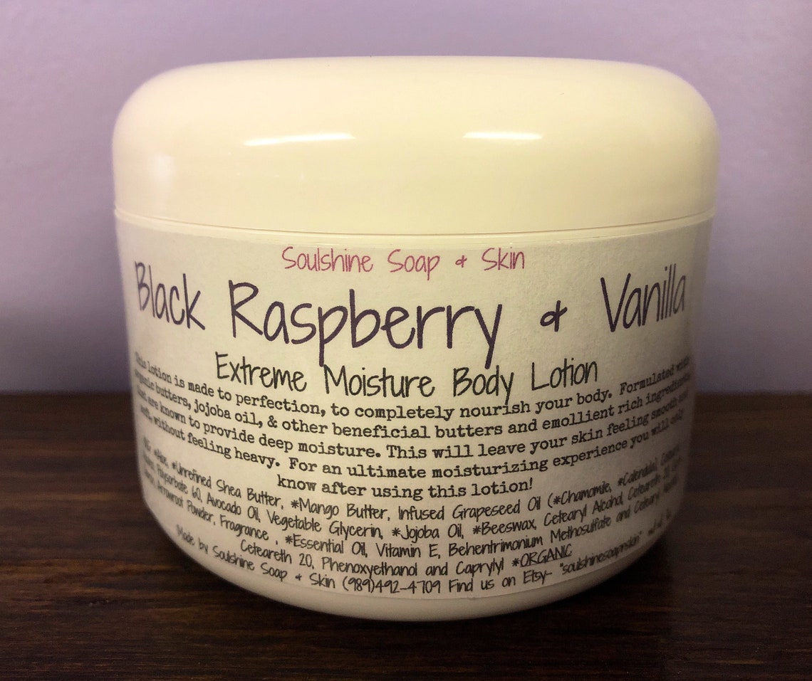 Extreme Moisture Lotion Black Raspberry & Vanilla - Etsy