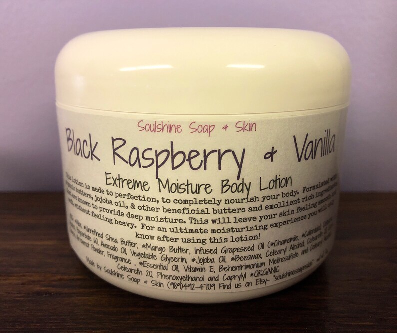 Extreme moisture lotion Black Raspberry & Vanilla | Etsy