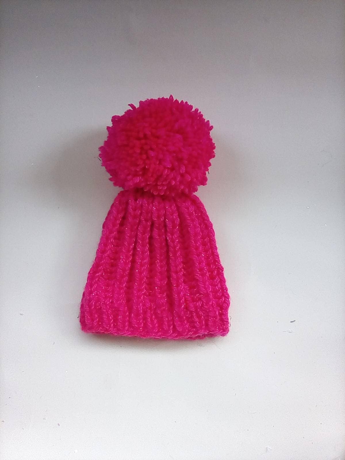 Pink Wooly Hat Preemie 1year Sizes. Hand Knitted Hat - Etsy