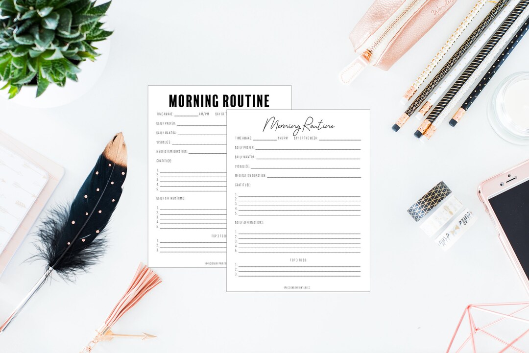 Morning Routine// Morning Checklist// Daily Affirmations// Gratitude ...
