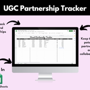 UGC Influencer Brand Partnership Tracker, Influencer Collaboration Deal ...