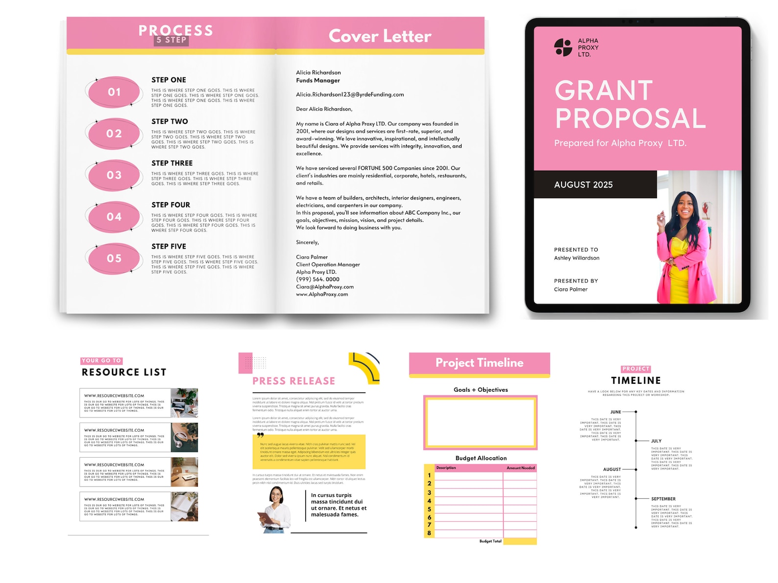 Editable Grant Proposal Template: Nonprofit Fundraising (canva ...
