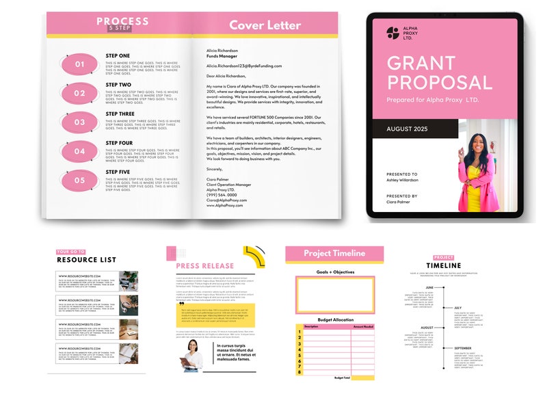 Editable Grant Proposal Template: Nonprofit Fundraising (canva ...