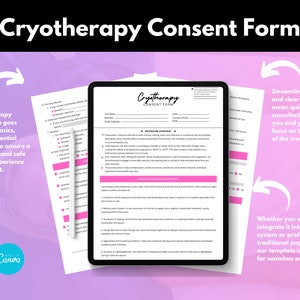 Cryotherapy Client Consent Form Template: Professionally-designed for ...