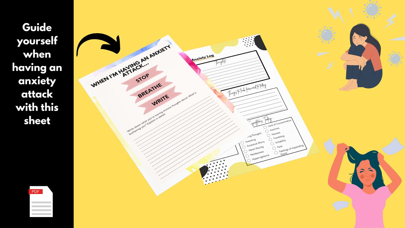 Anxiety Journal// Dealing With Anxiety Depression// Track - Etsy