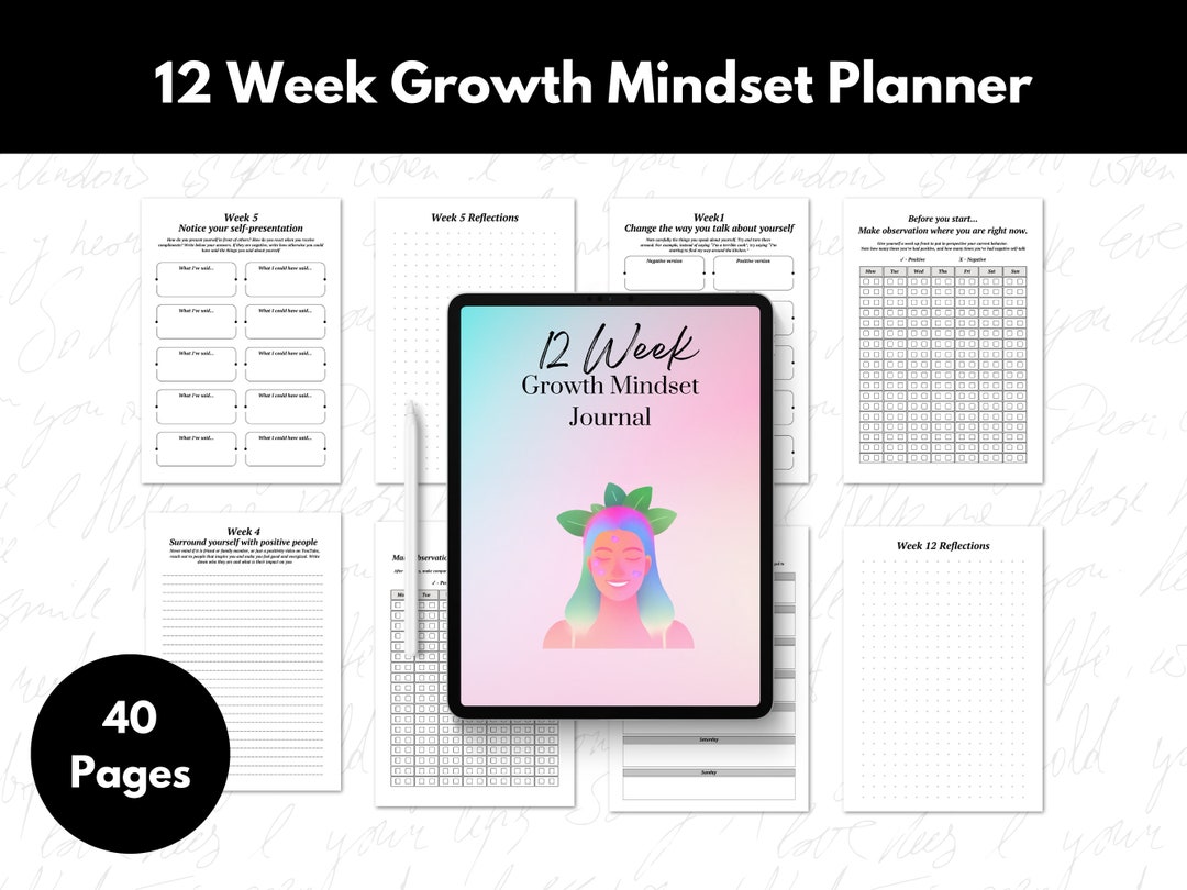 Empower & Transform: 12-week Growth Mindset Planner for Women ...