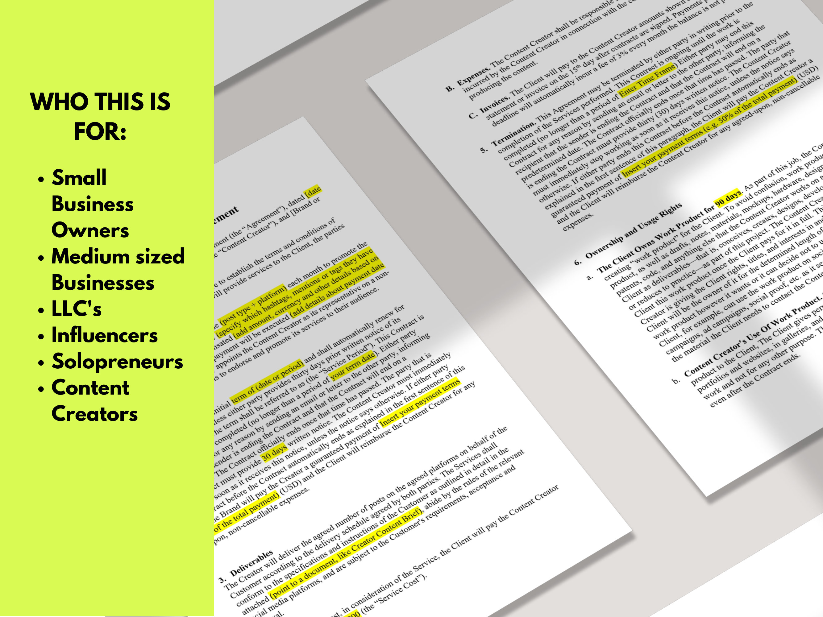 Ugc Content Creator Contract Template