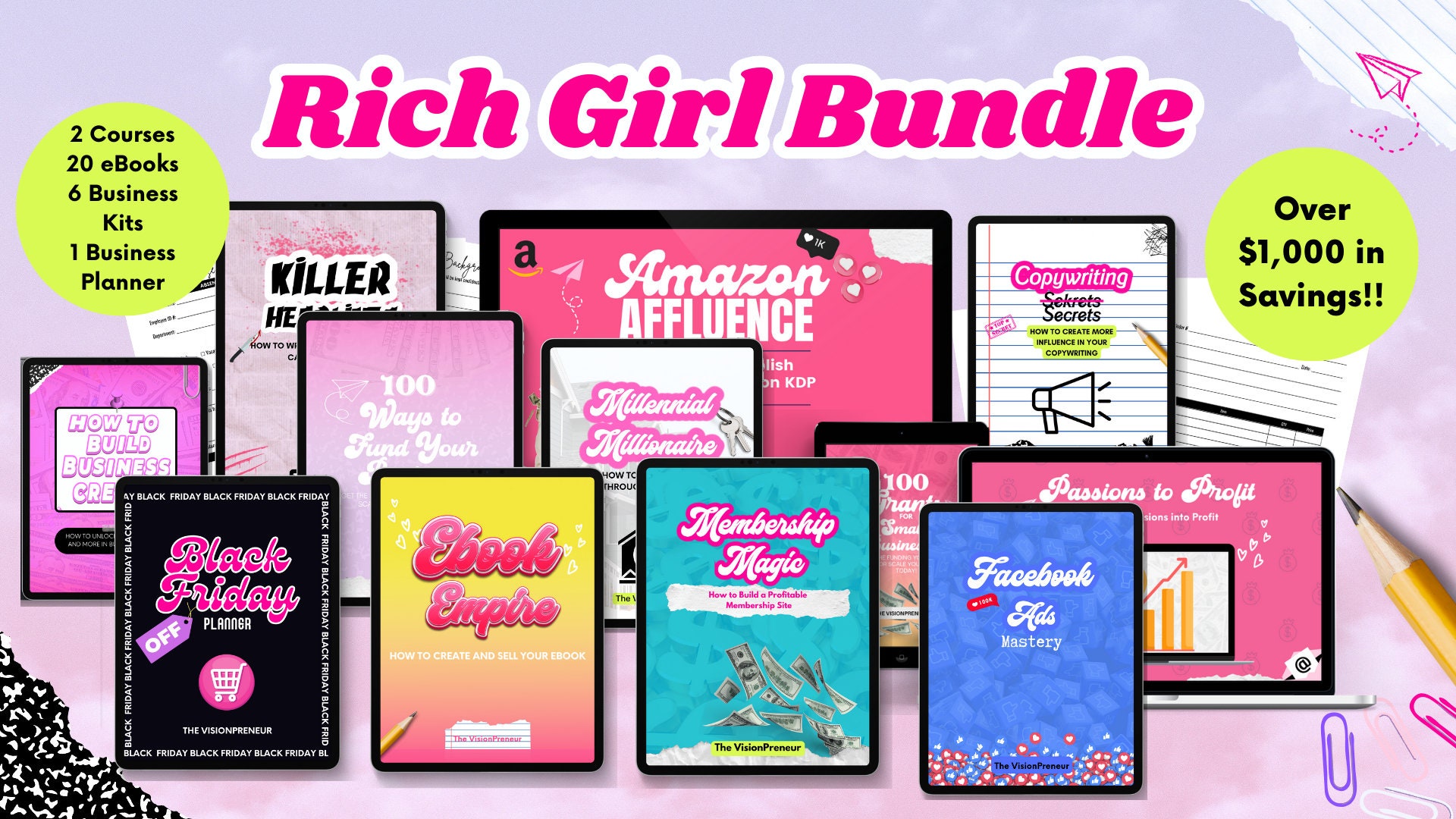 Rich Girl Bundle, the Ultimate Business Bundle, How to Become a ...