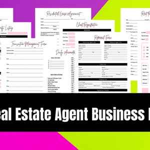 Real Estate Agent Kit// Real Estate Forms// Property Listing// | Etsy