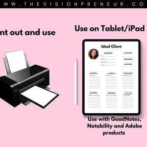 Ideal Client Worksheet: Business Planning Template (printable PDF ...