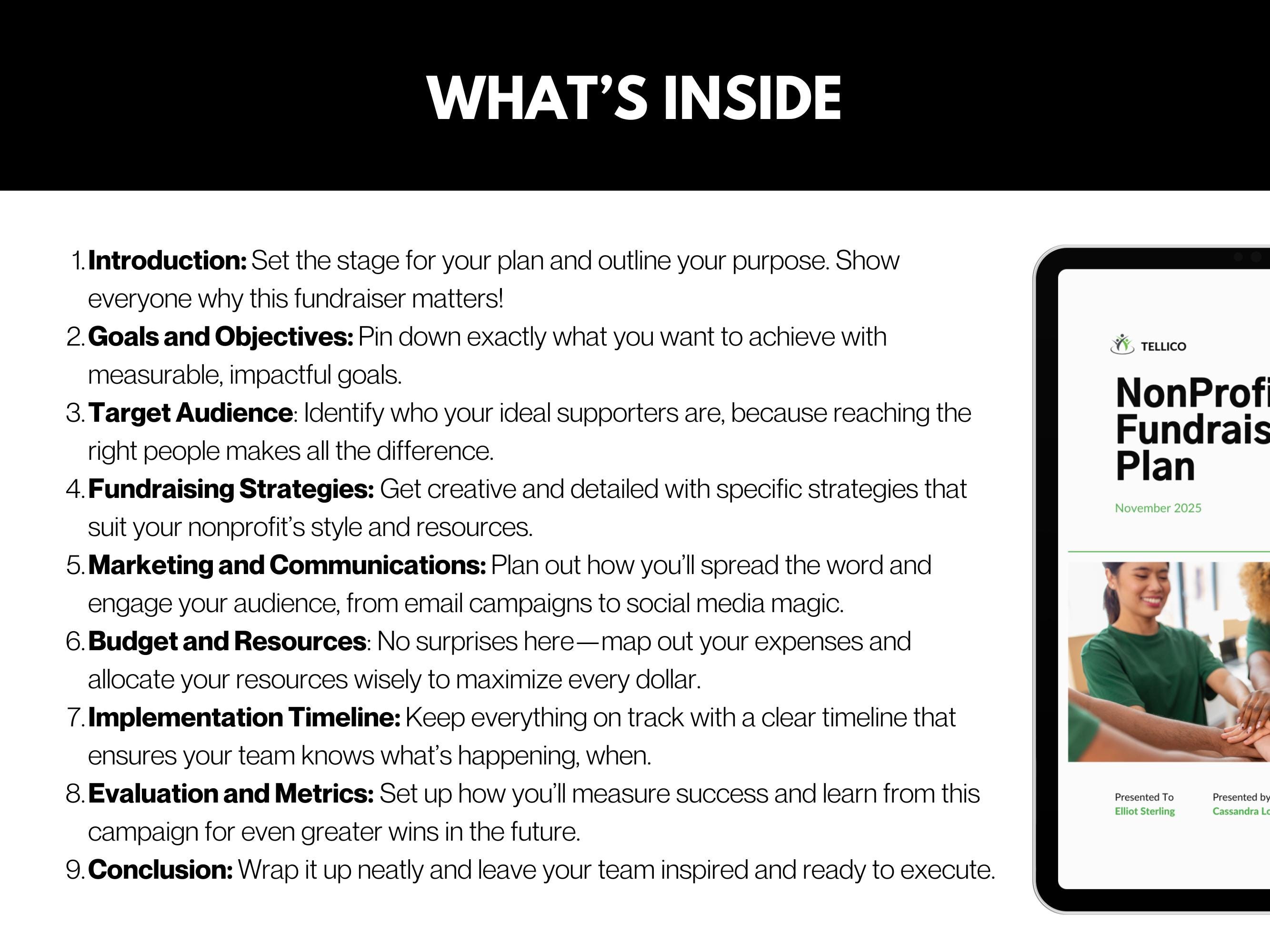 Nonprofit Fundraising Plan Template | Editable Canva Blueprint for ...
