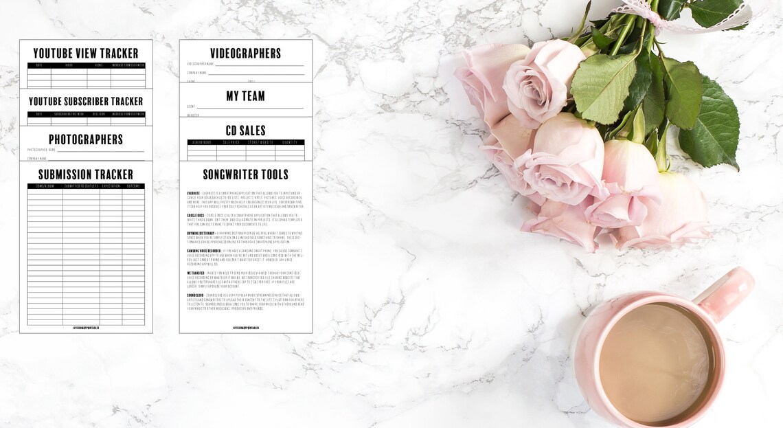 Singer Songwriter Business Kit// Artist/ Musician Kit// - Etsy