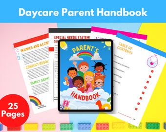 Daycare Parent Handbook Daycare Policies and Procedures - Etsy