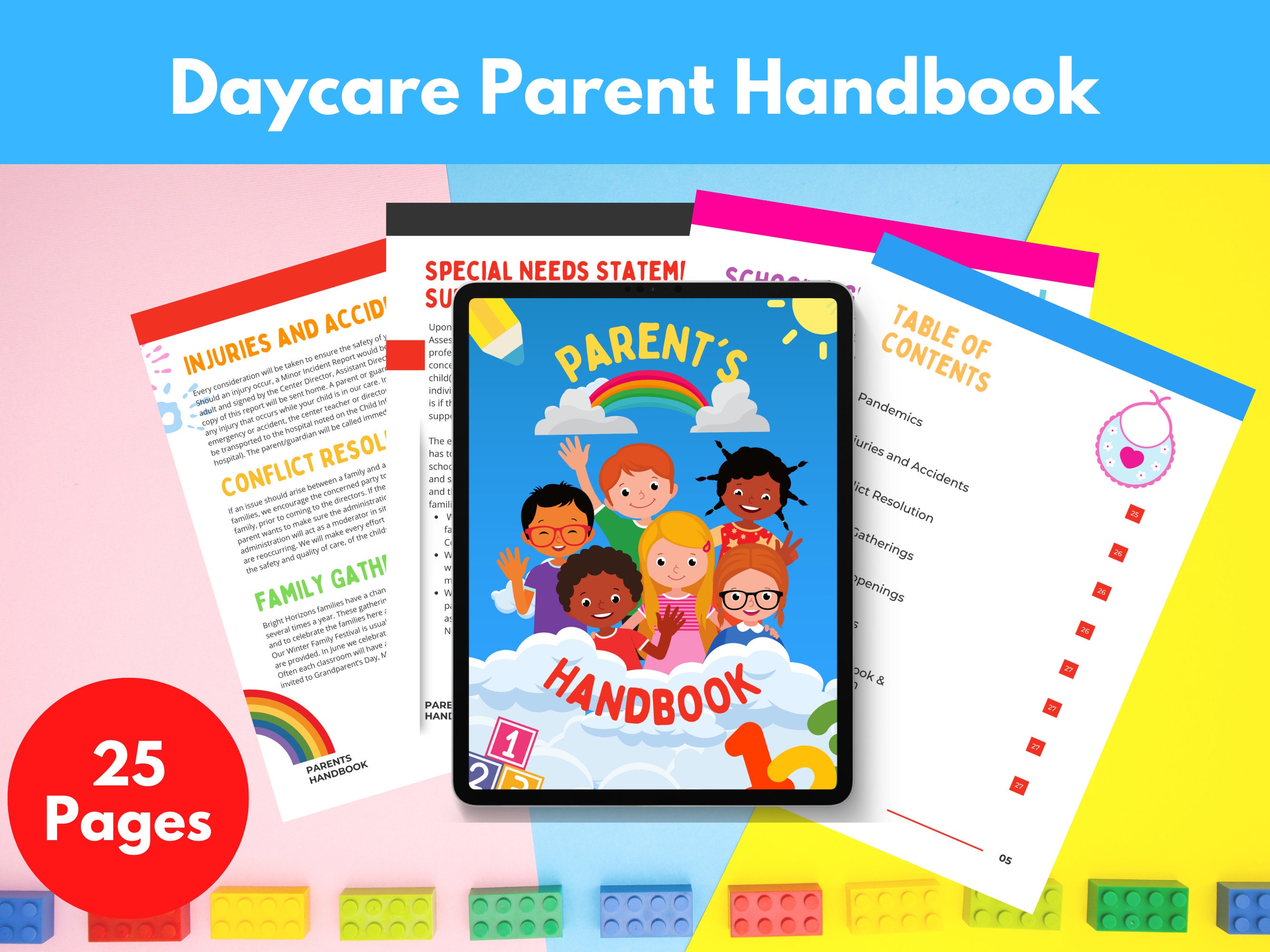 Daycare Parent Handbook: Policies & Procedures Guide (digital Item) - Etsy