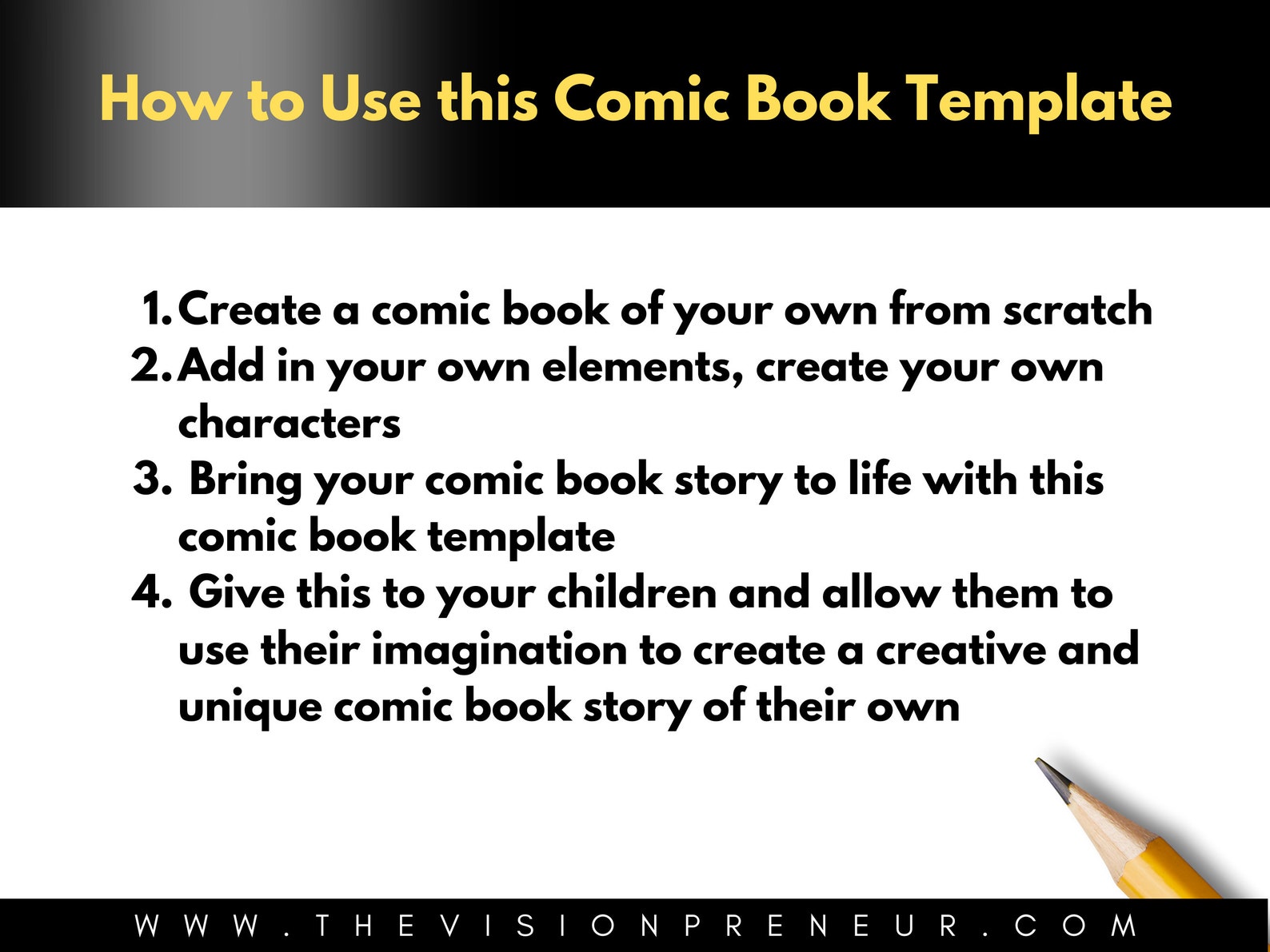 Comic Book Pages Template, Blank Comic Book Strip, Make Your Own Comic ...