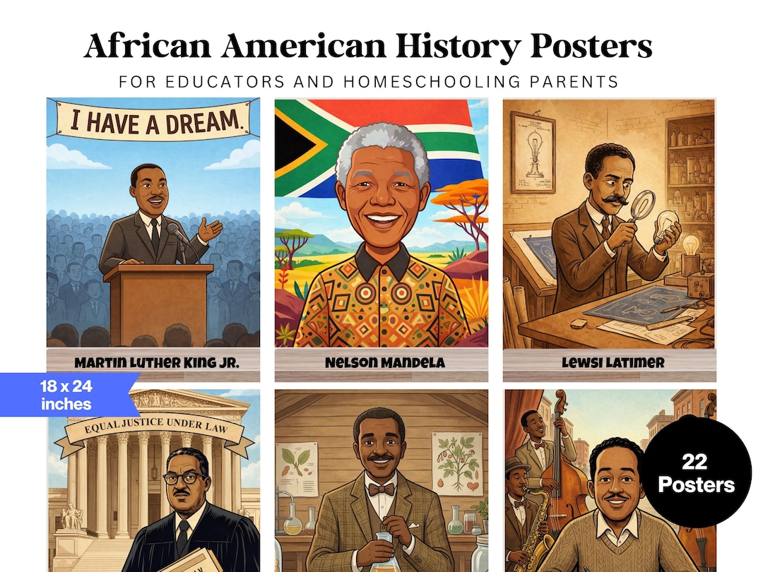 Black History Month Posters for Classroom | African American Leaders ...