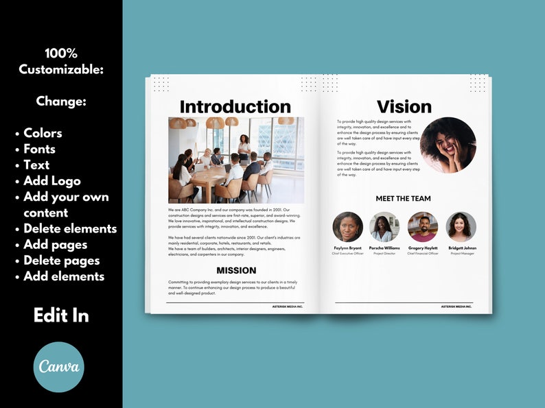 Editable Grant Proposal Template: Colorful Canva Design (digital ...