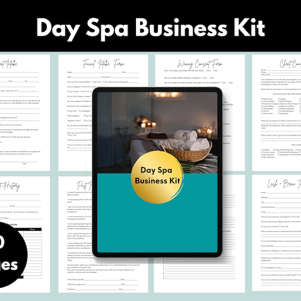 Spa Intake Form - Etsy