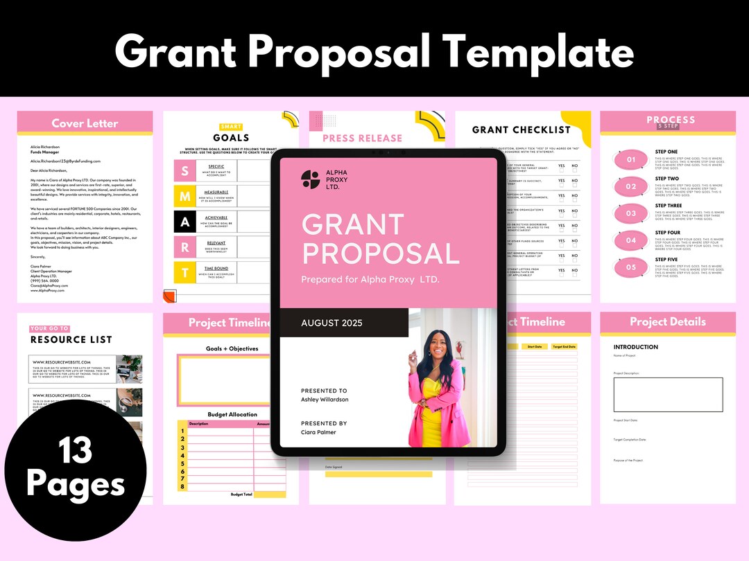 Editable Grant Proposal Template: Nonprofit Fundraising (canva ...