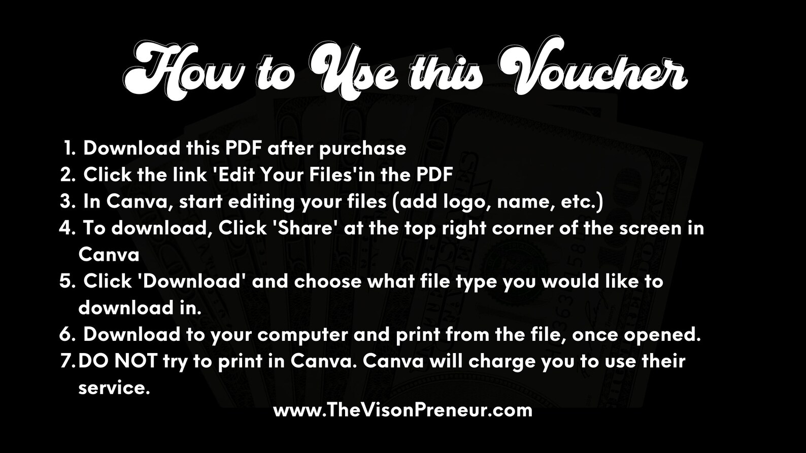 Gift Voucher Template //printable Voucher// Download Voucher Gift Card ...