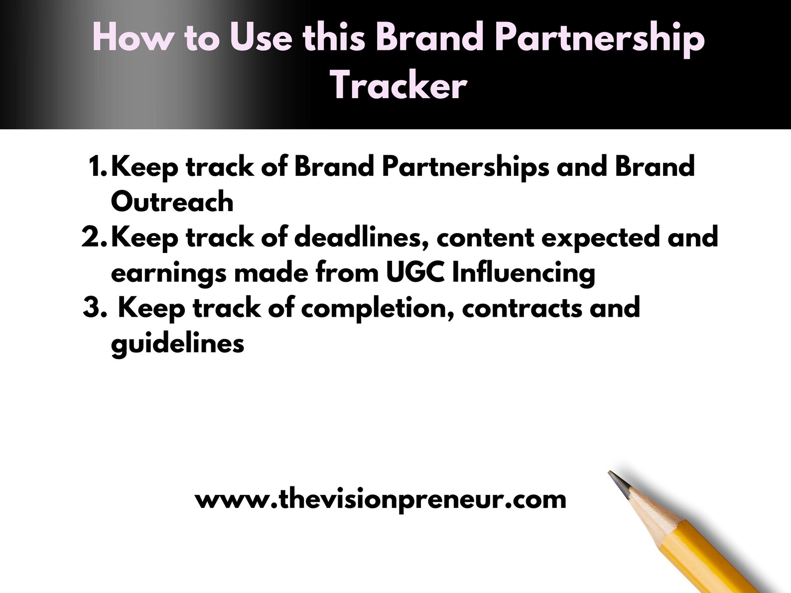 UGC Influencer Brand Partnership Tracker, Influencer Collaboration Deal ...