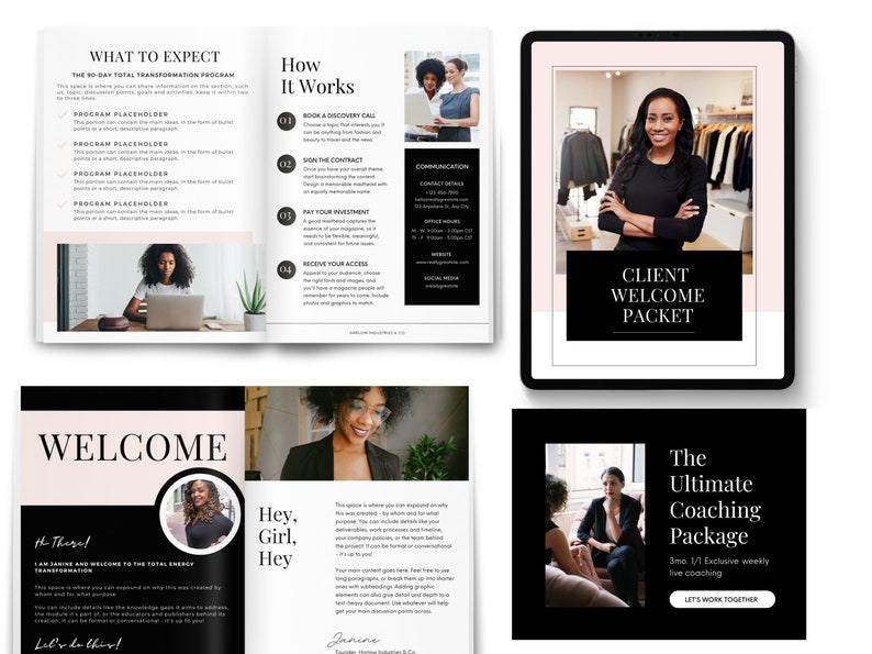 Client Welcome Packet, Client Onboarding Packet Template, Editable Client Welcome Kit, New ...