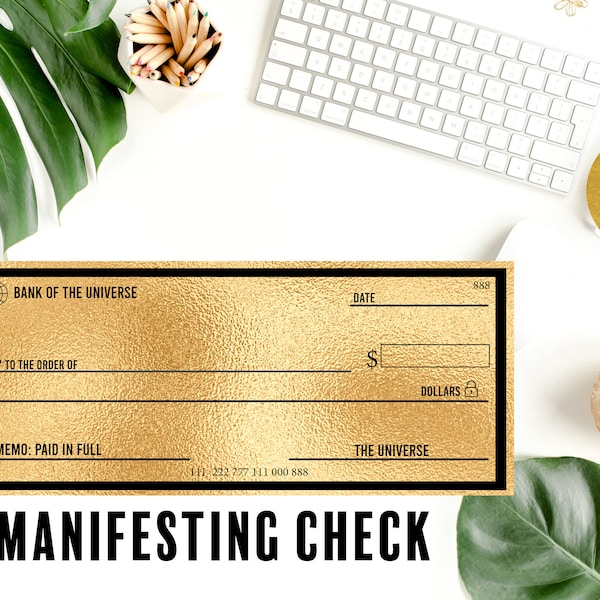 Bank of the Universe Check - Etsy