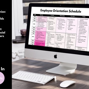 Employee Onboarding Schedule Template: Editable New Hire Checklist ...