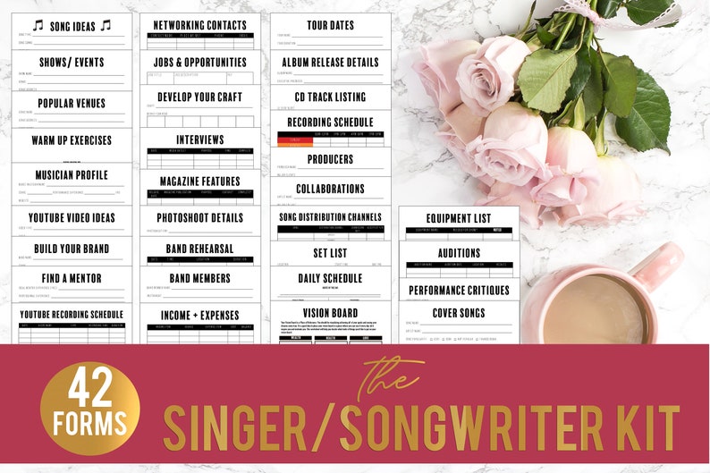 Singer Songwriter Business Kit// Artist/ Musician Kit// Musician ...