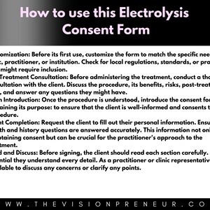 Electrolysis Consent Form - Electrolysis Consent Form Template ...
