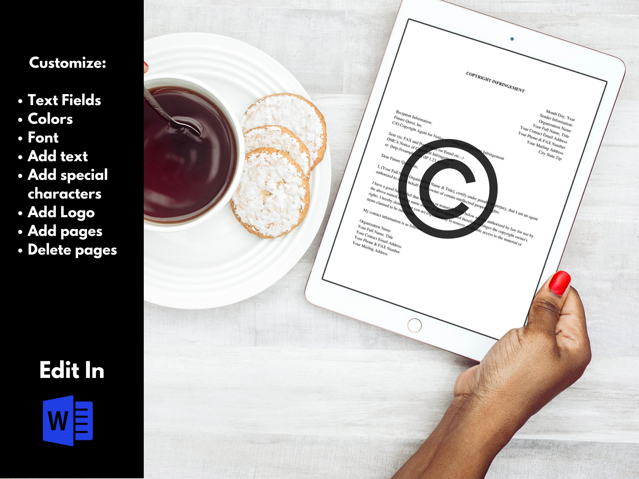 Copyright Infringement Letter, Cease and Desist, Intellectual Property ...