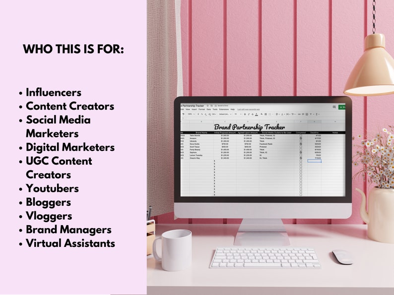 UGC Influencer Brand Partnership Tracker, Influencer Collaboration Deal ...
