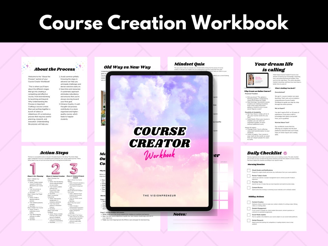 Course Creator's Essential Workbook: Plan, Build, and Launch Your ...