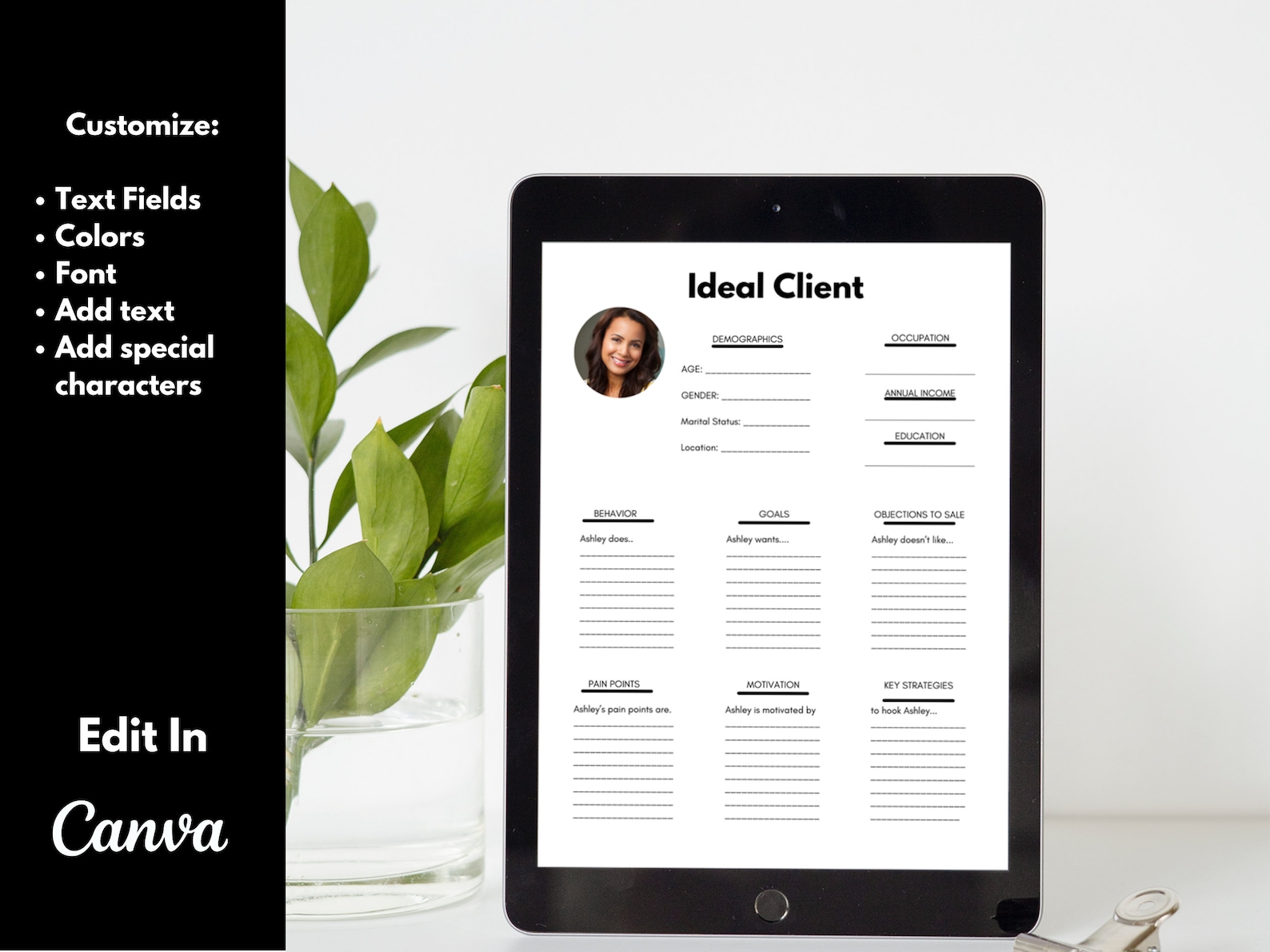 Ideal Client Worksheet: Business Planning Template (printable PDF ...