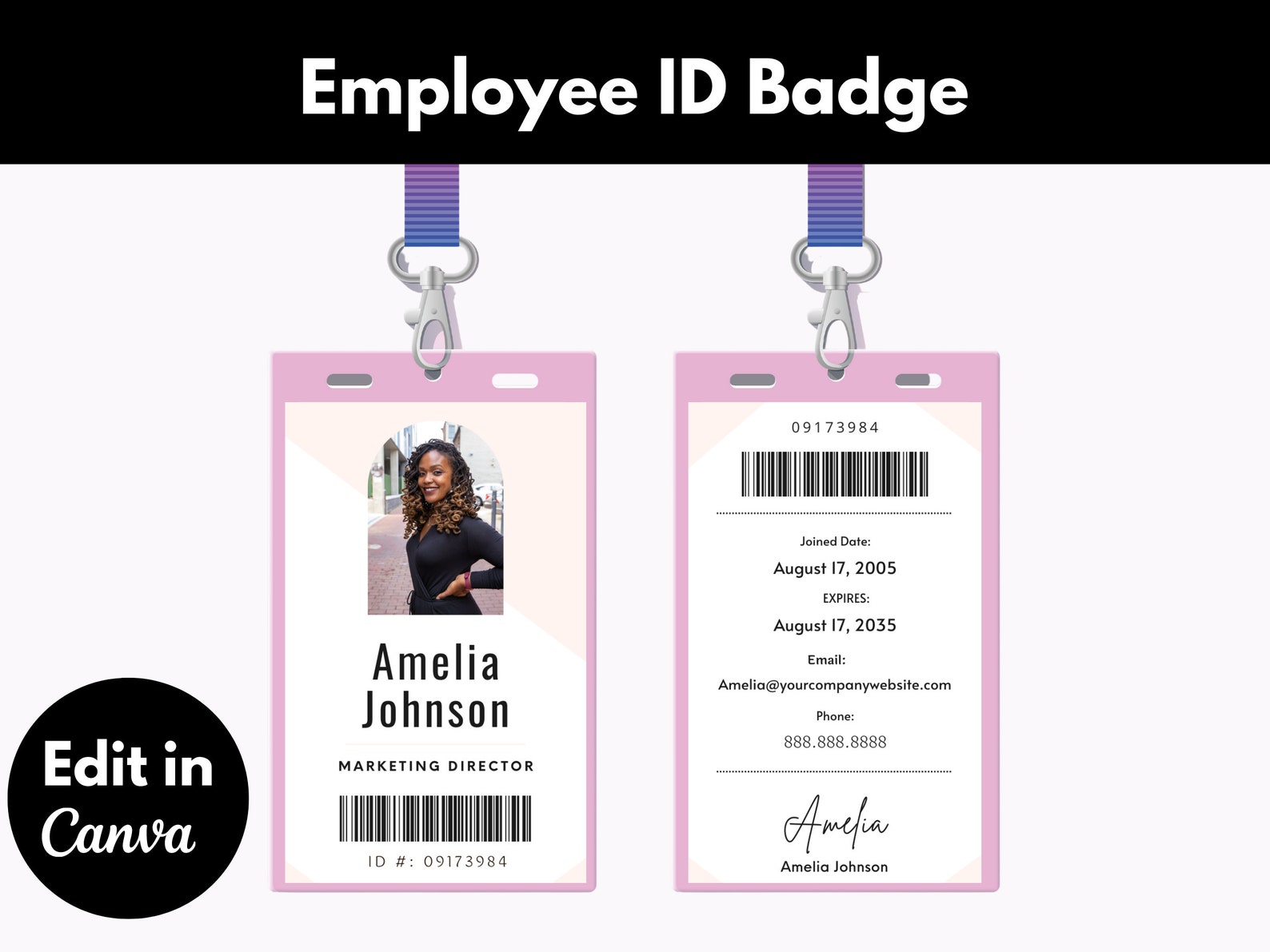 Employee ID Badge, Employee ID Card, Office Badge, Office ID Card ... Employee ID Badge, Employee ID Card, Office Badge, Office ID Card ...