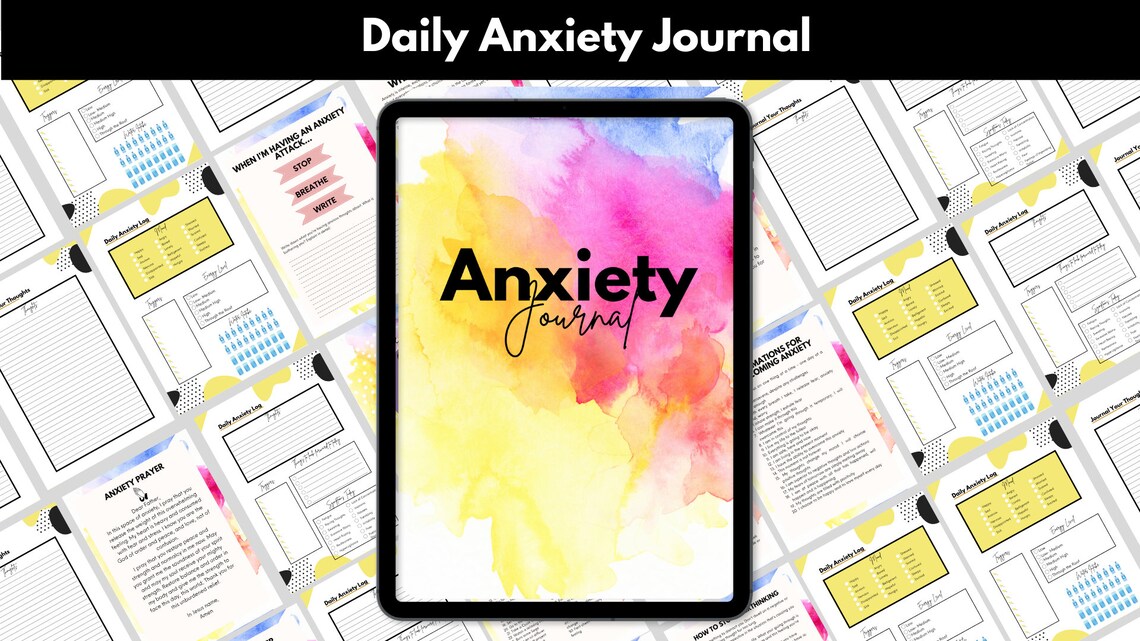 Anxiety Journal// Dealing With Anxiety Depression// Track - Etsy